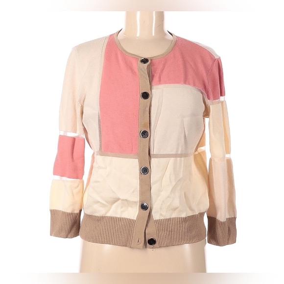 St. John | Sweaters | St John Yellow Label Colorblock Mesh Stripes 97 ...